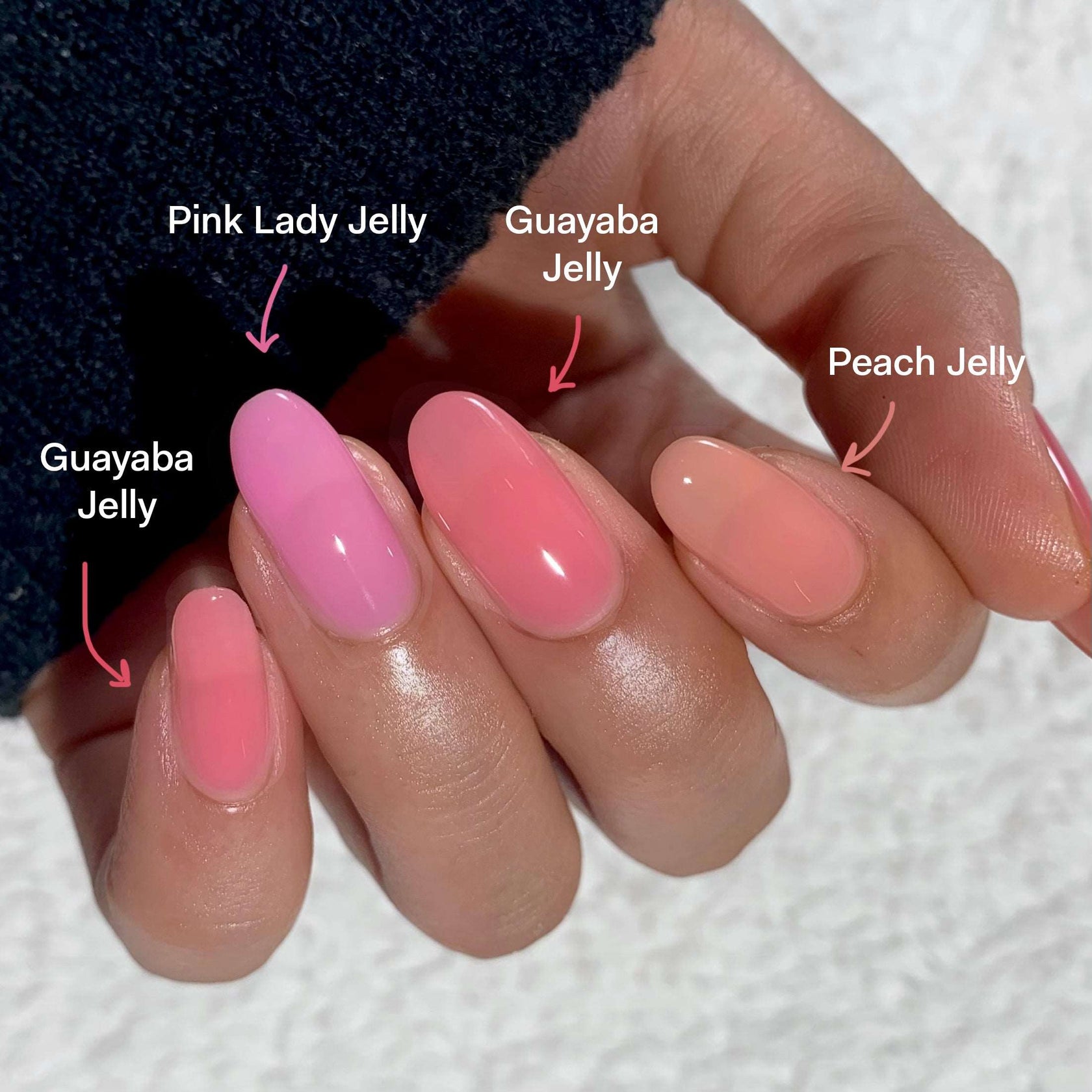 Pink Jelly Nail Polish - Cirque Colors Guayaba Jelly