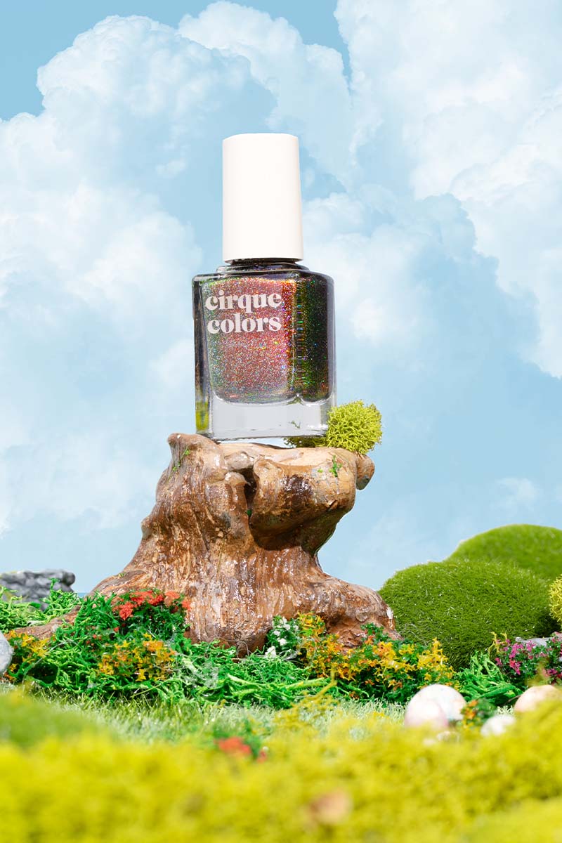 Black Shimmergraphic™ Nail Polish - Cirque Colors Scorched Sorceress