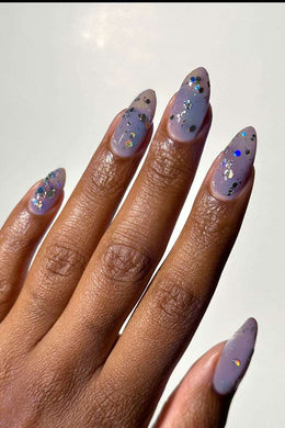 Silver Holographic Glitter Topper Nail Polish- Cirque Colors Hex Girl