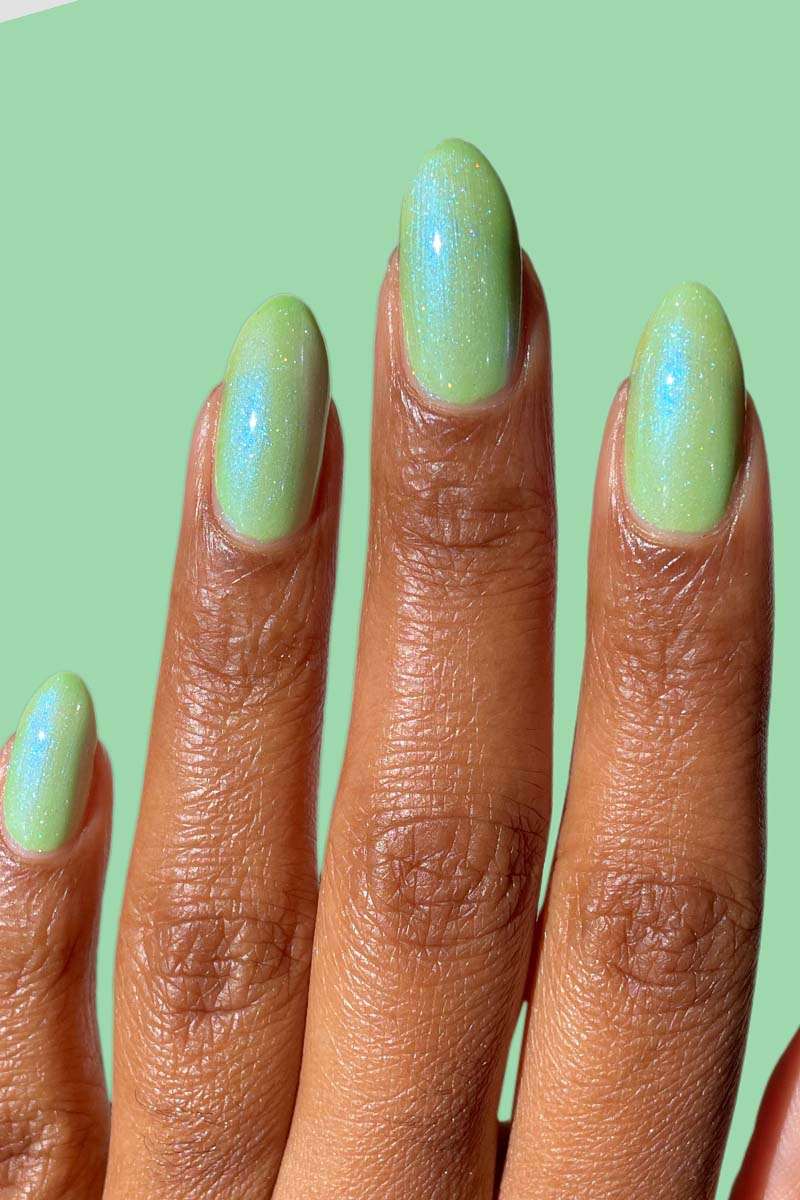 Mint Green Shimmer Nail Polish - Cirque Colors Mermaid Grotto