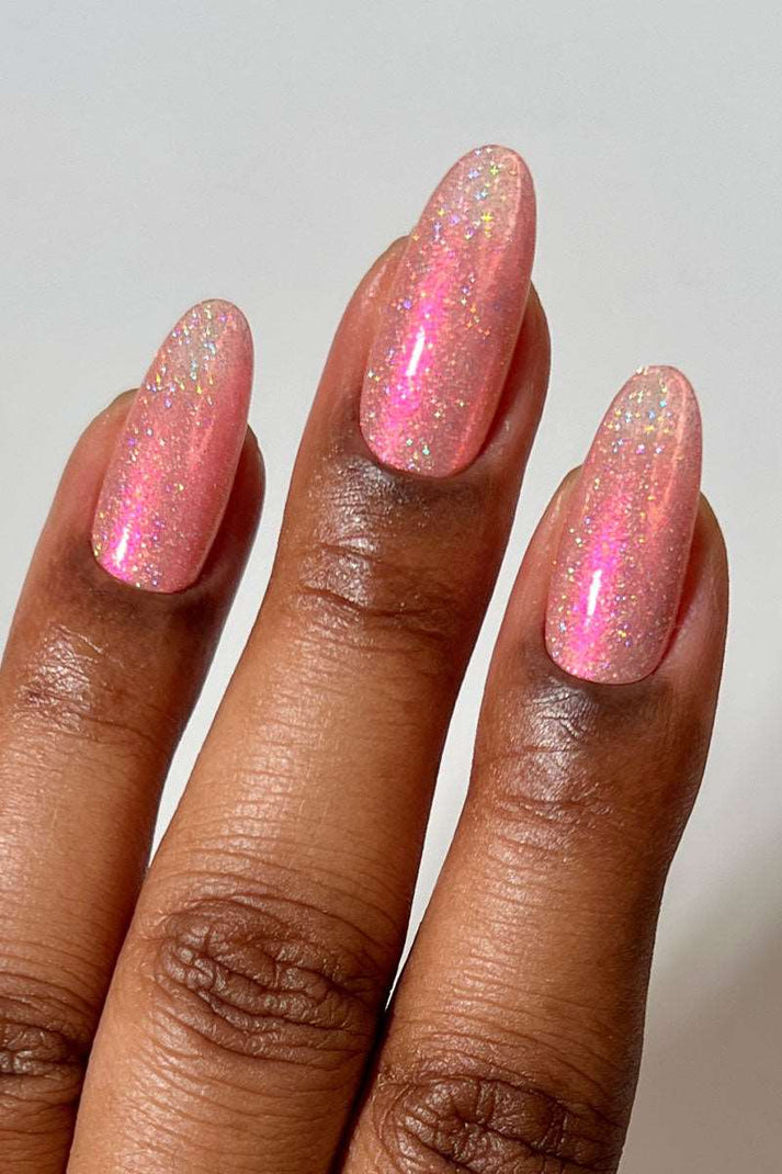 Orange Shimmergraphic Nail Polish - Cirque Colors Hot Gossip