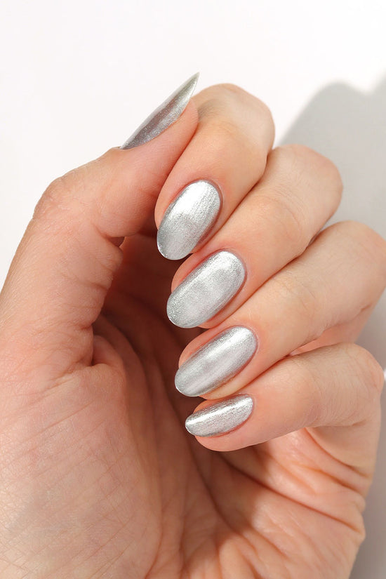 Metallic Silver Nail Polish - Cirque Colors Sterling