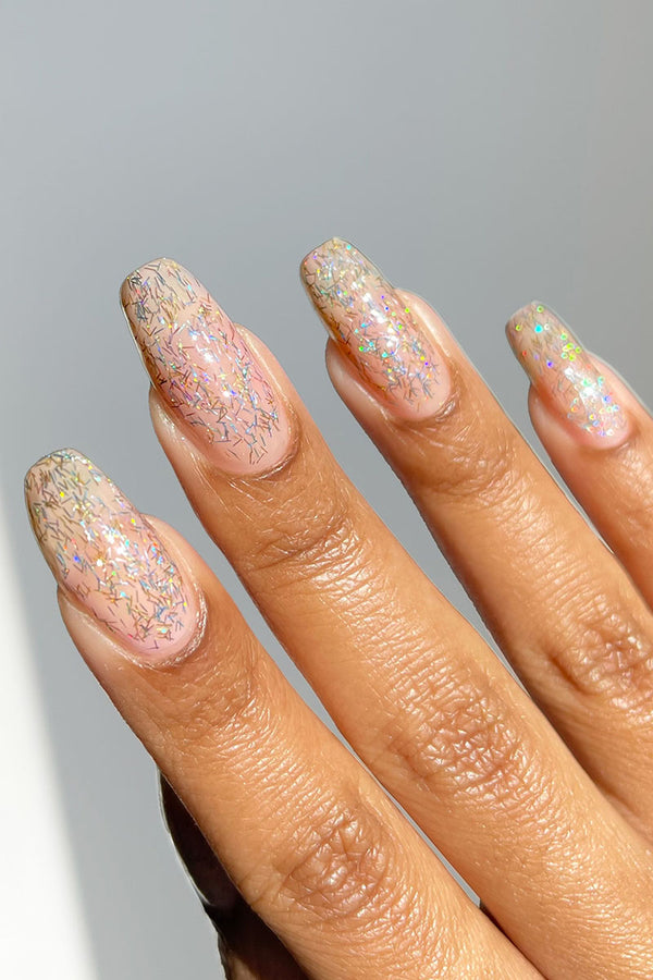 Holographic Topper Nail Polish - Cirque Colors Twinkle Tweed