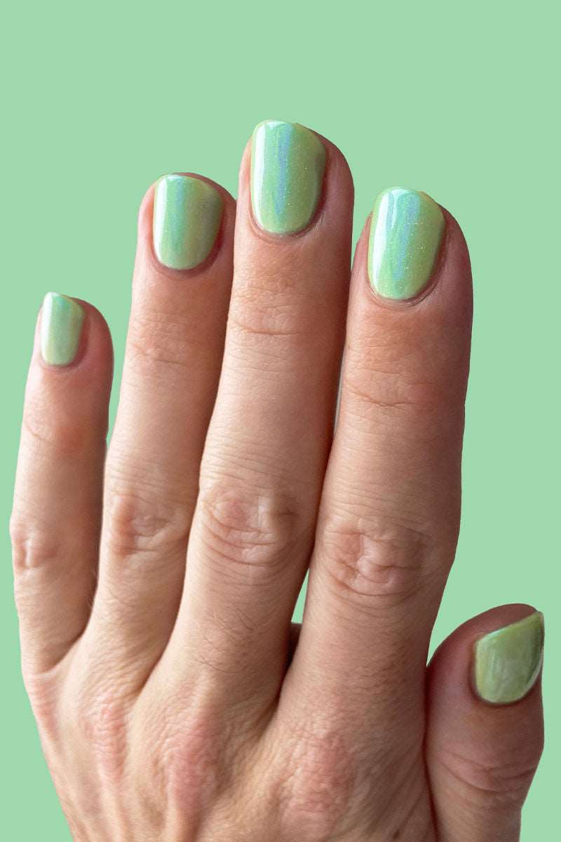 Mint Green Shimmer Nail Polish - Cirque Colors Mermaid Grotto