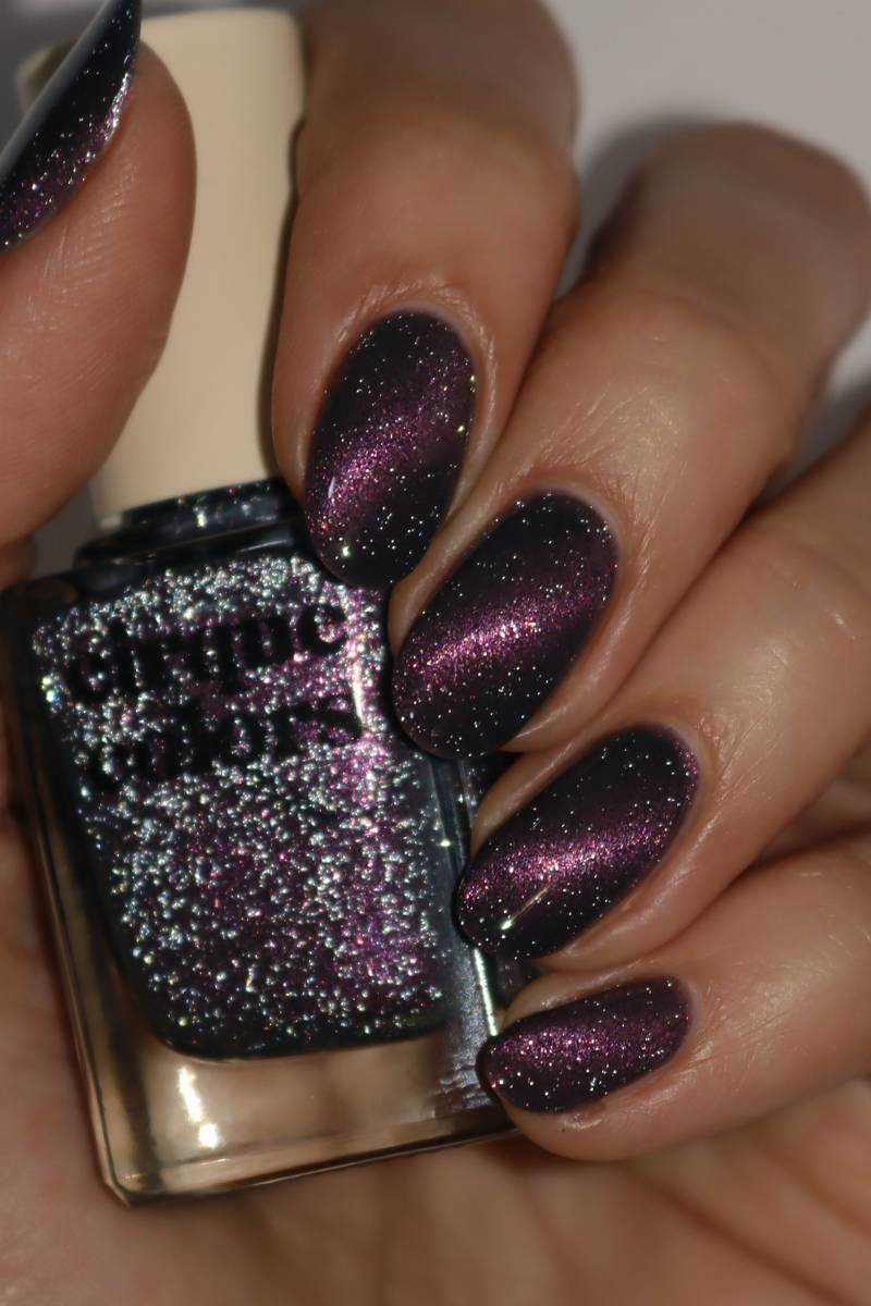 Gray Nail Polish with Pink Magnetic Pigment - Cirque Colors Reel Bad ...