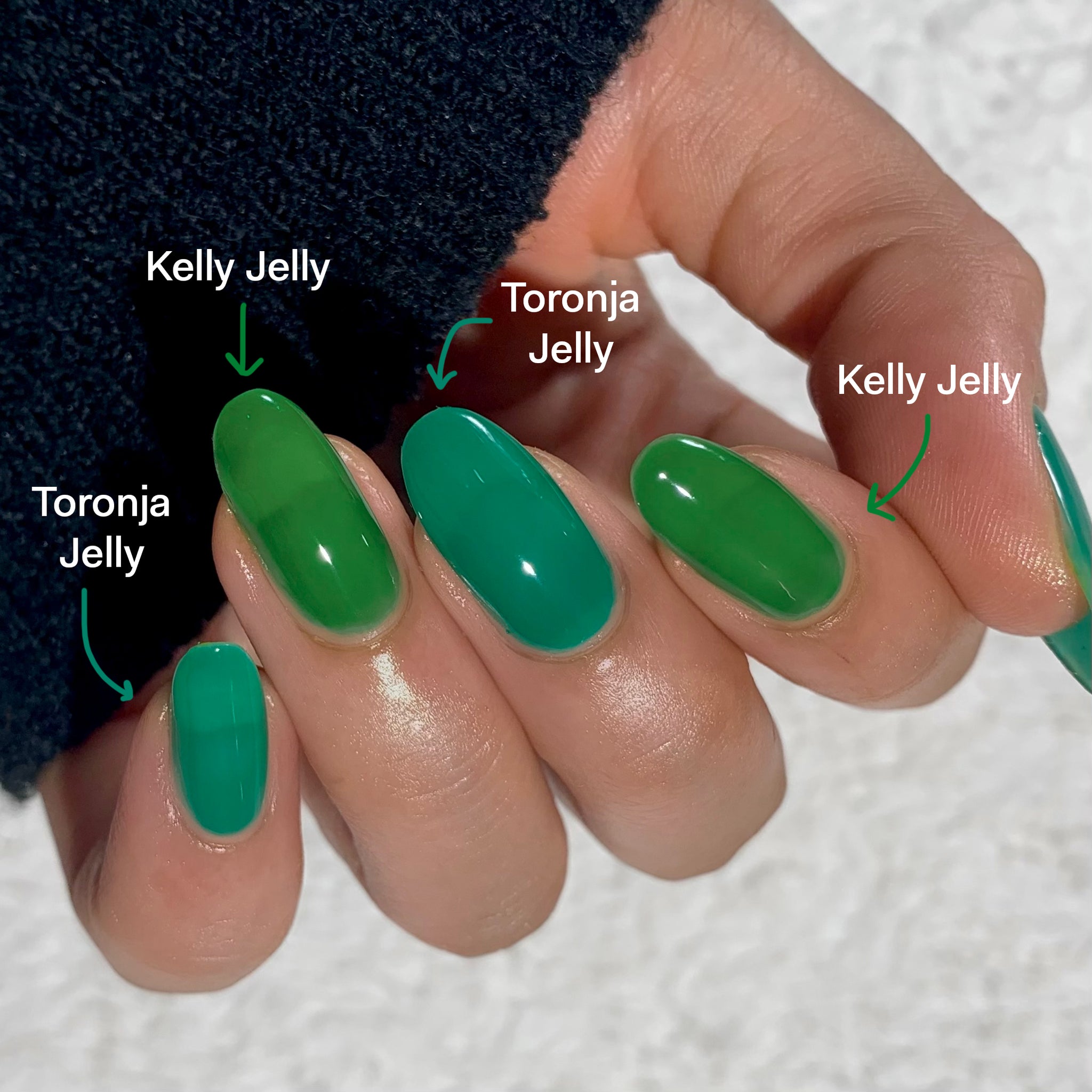 Emerald Green Jelly Nail Polish - Cirque Colors Toronja Jelly