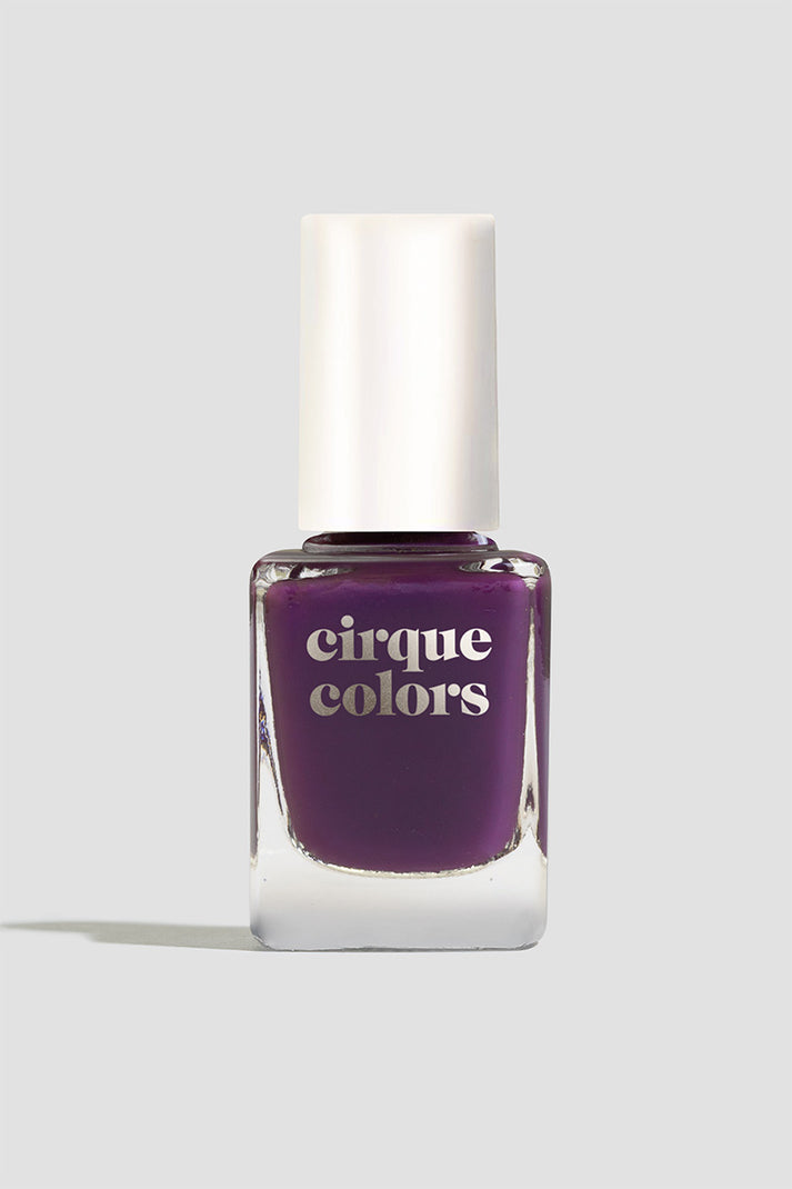 Dark Violet Purple Jelly Nail Polish - Cirque Colors Açaí Jelly