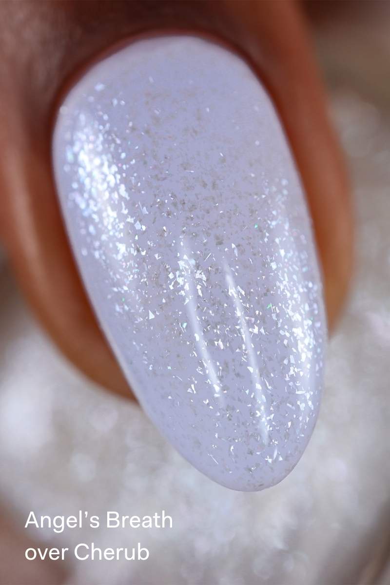 Sparkly White Shimmer Nail Polish Topper - Cirque Colors Angel’s Breath