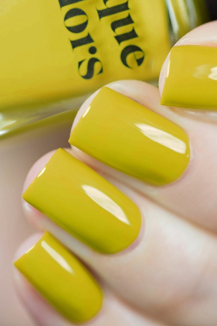 Chartreuse Yellow Crème Nail Polish - Cirque Colors Hustle