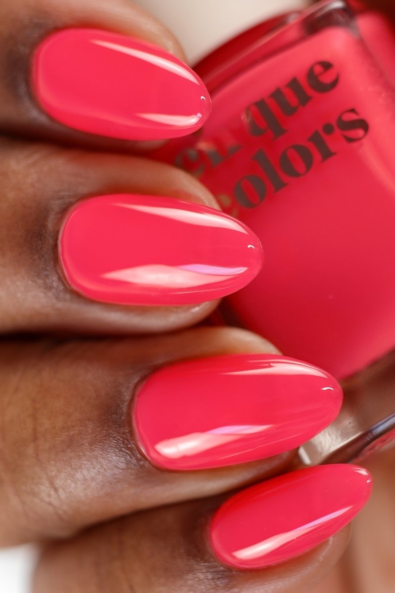 Bright Pink Jelly Nail Polish - Cirque Colors Lolly Jelly