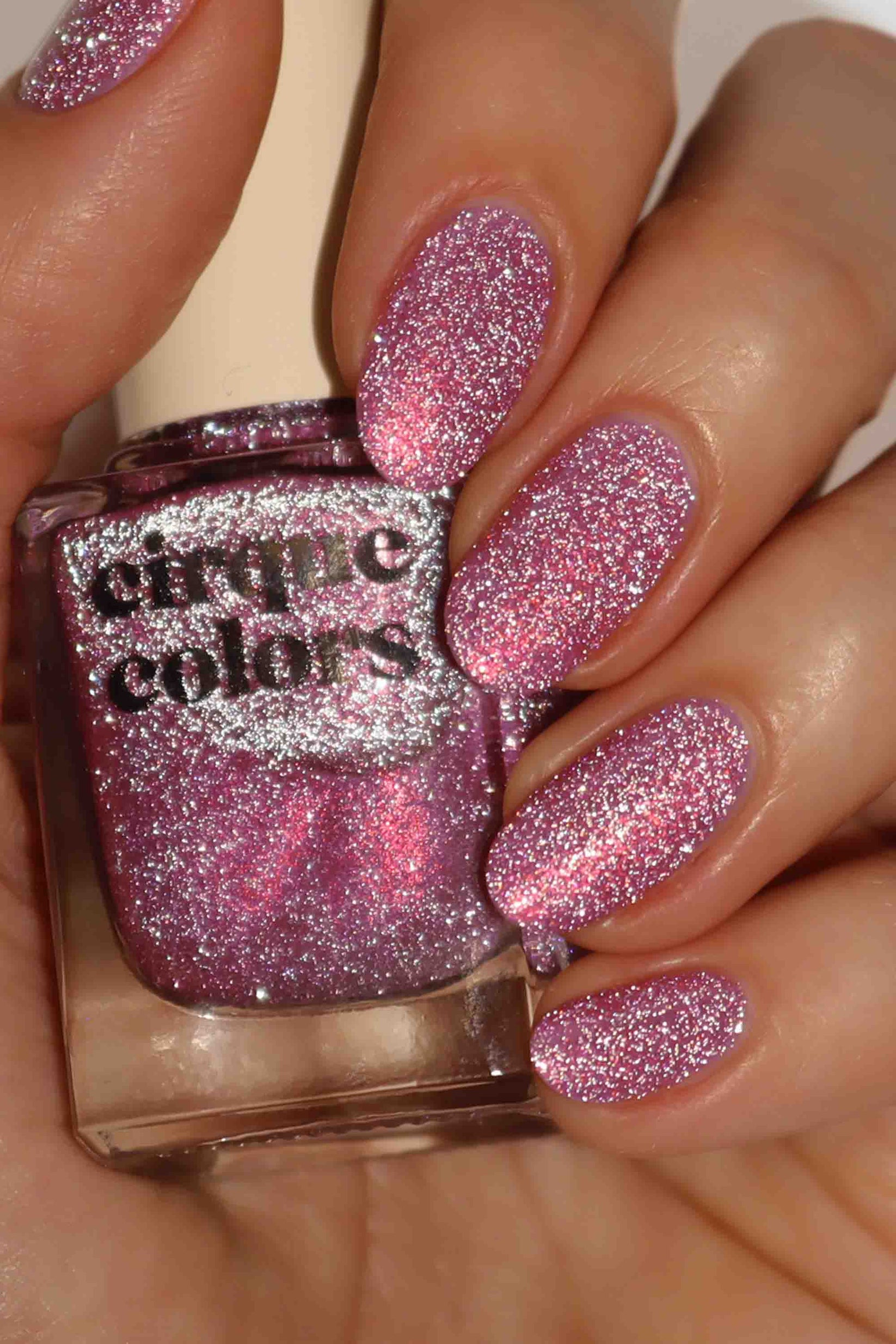 Pink Shimmer Flash Reflective Glitter Nail Polish - Cirque Colors Trinket