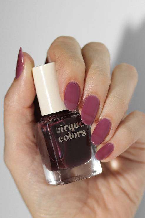 Muted Burgundy Nail Polish - Cirque Colors Mxcn Cola Jelly