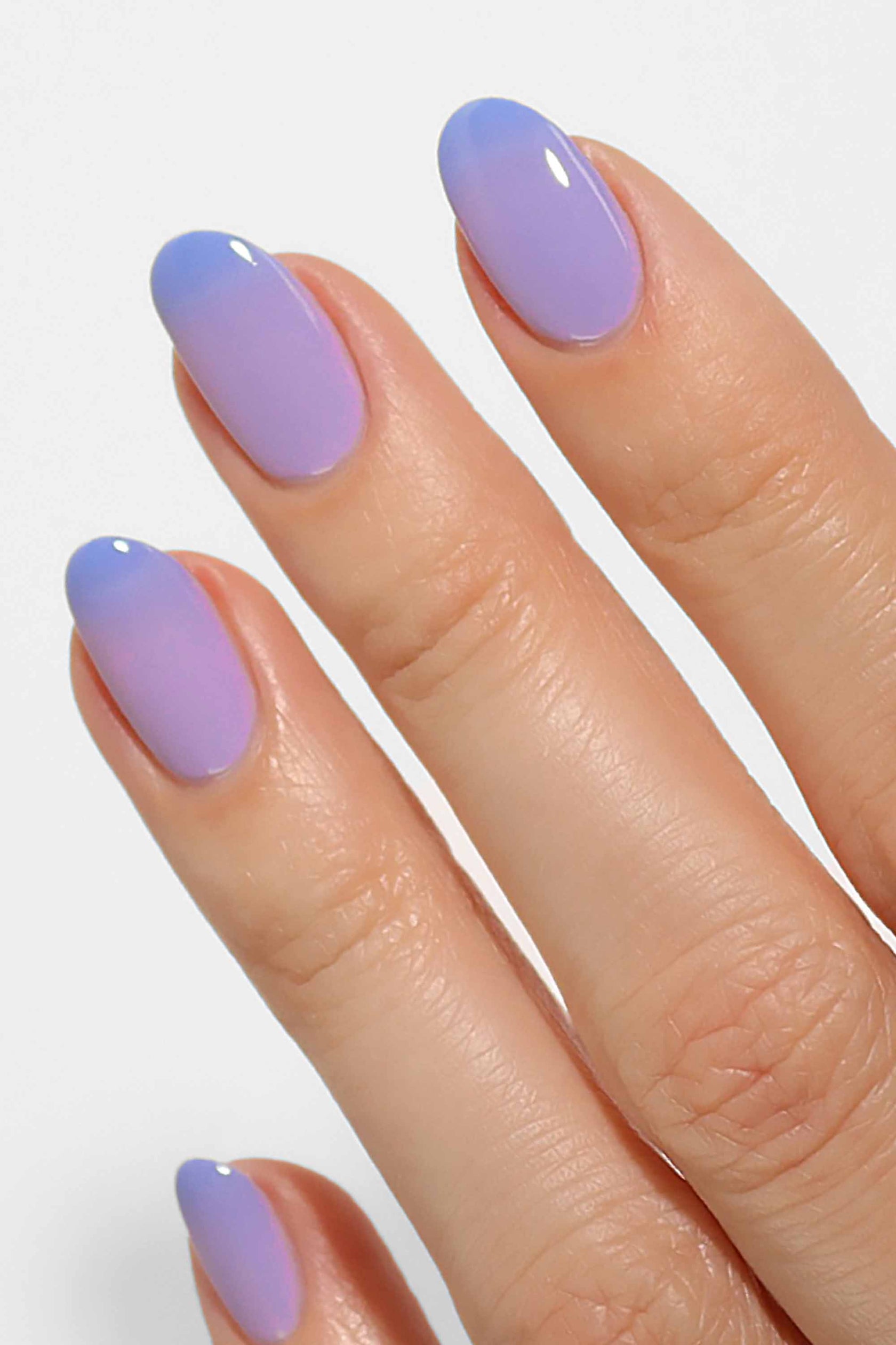 Periwinkle Blue to Lavender Thermal Mood Color-Changing Nail Polish ...