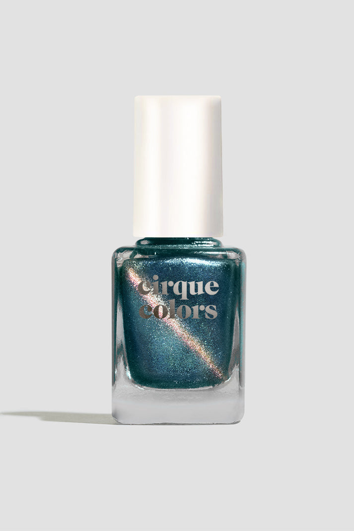 Teal Blue Magnetic Nail Polish - Cirque Colors Delphinus