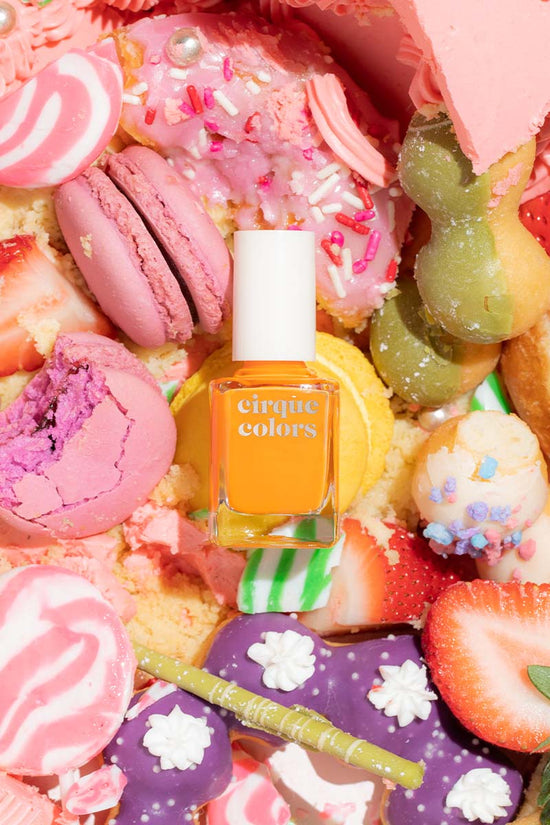 Orange Jelly Nail Polish - Cirque Colors Saffron Jelly