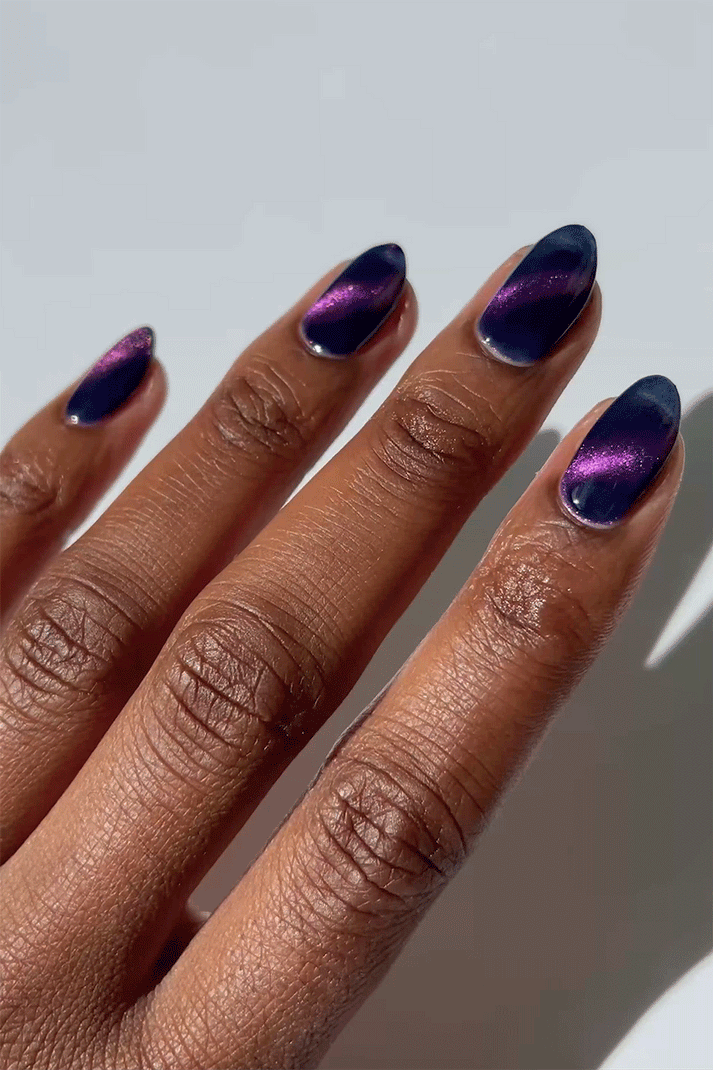 Indigo Blue Magnetic Multichrome Nail Polish - Cirque Colors Dream ...