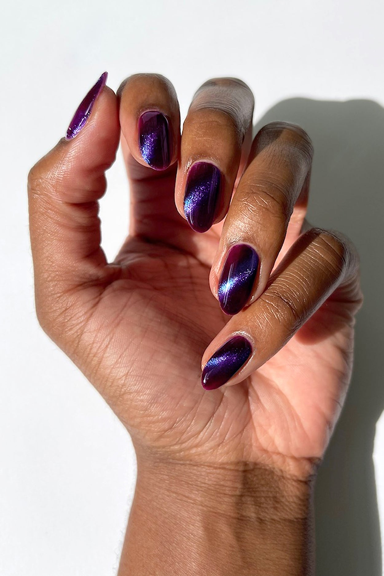 Dark Purple Magnetic Multichrome Nail Polish - Cirque Colors Paradox