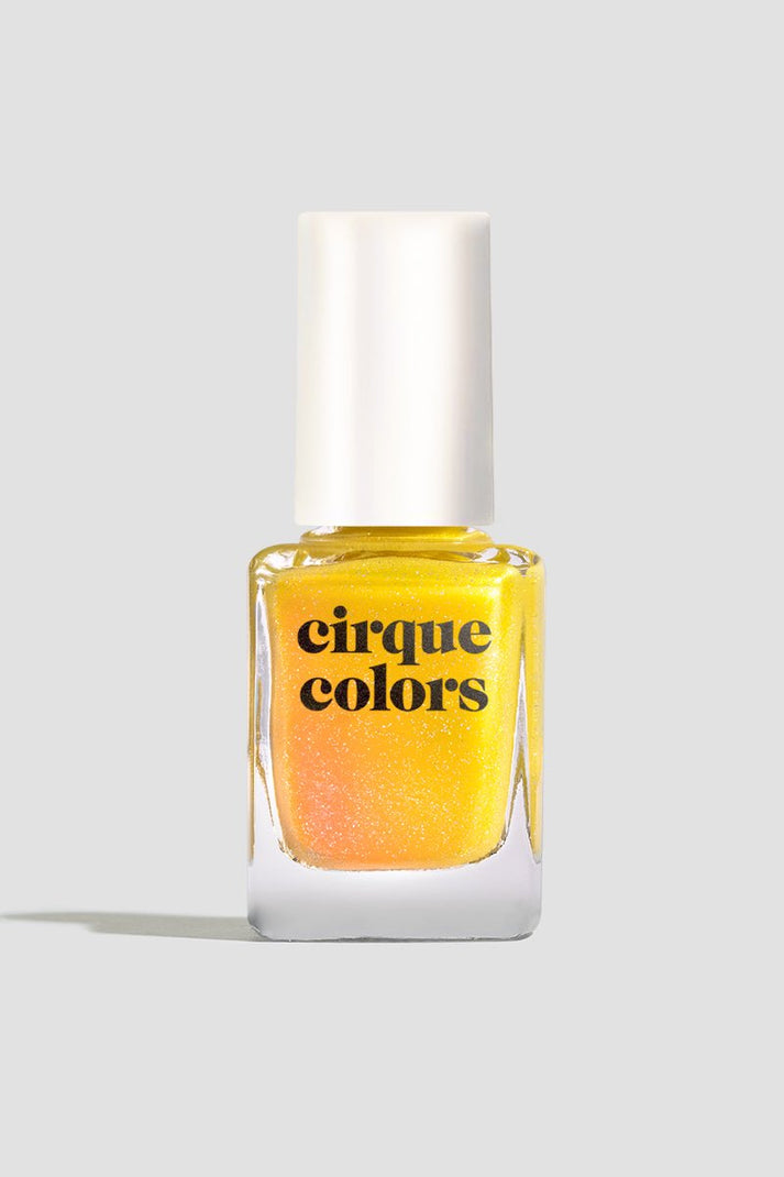Yellow Nail Polish with Color-Shifting Aurora Shimmer - Cirque Colors Shaka