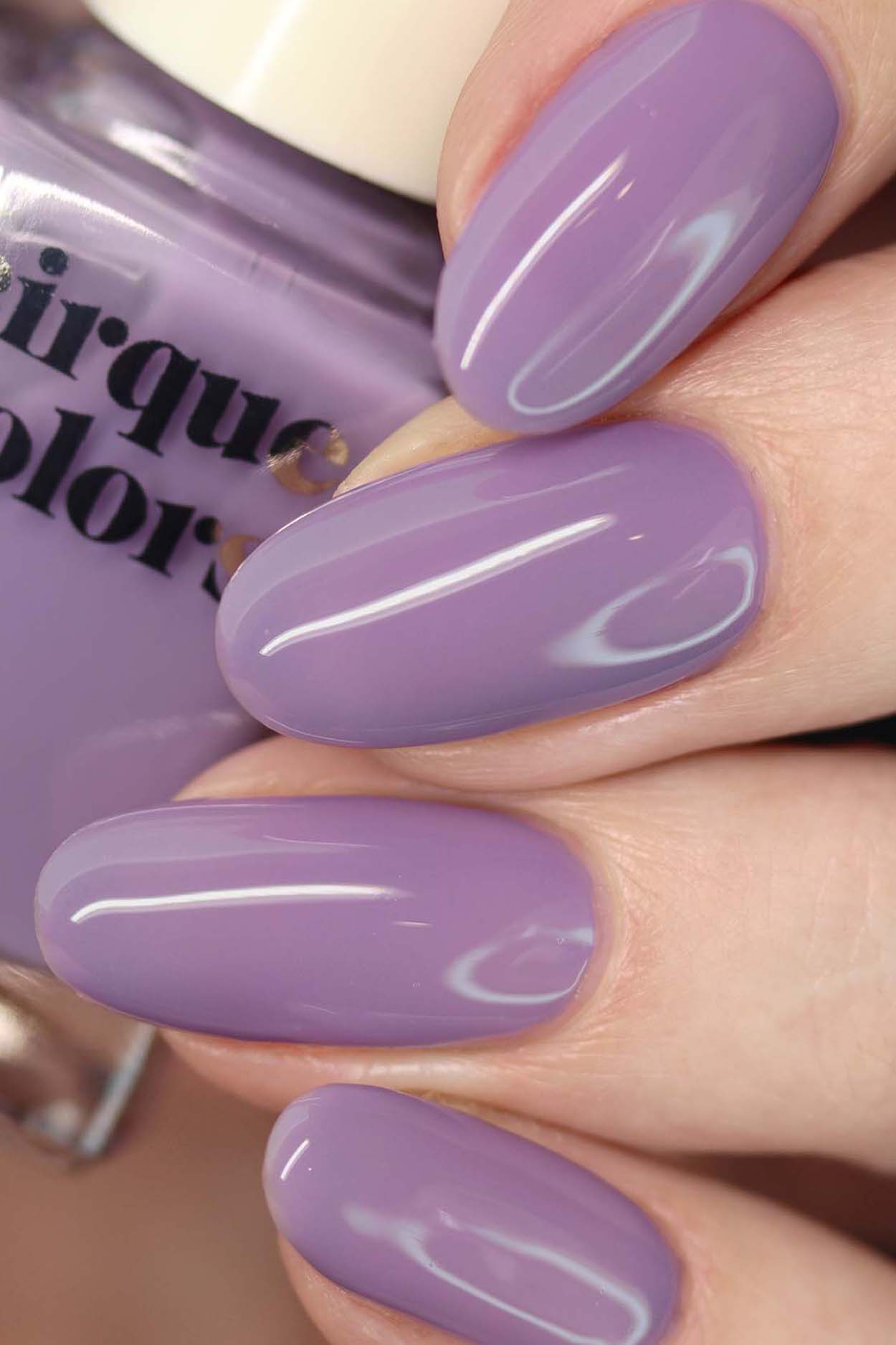 Sheer Lavender-Gray Jelly Nail Polish - Cirque Colors Haze Jelly